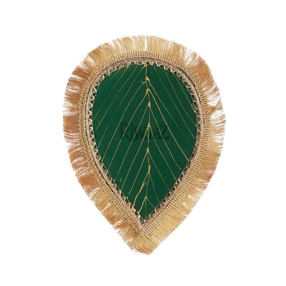 Decorated Fabric Paan Patta: Indian Wedding Haldi Thali Decor - Etsy