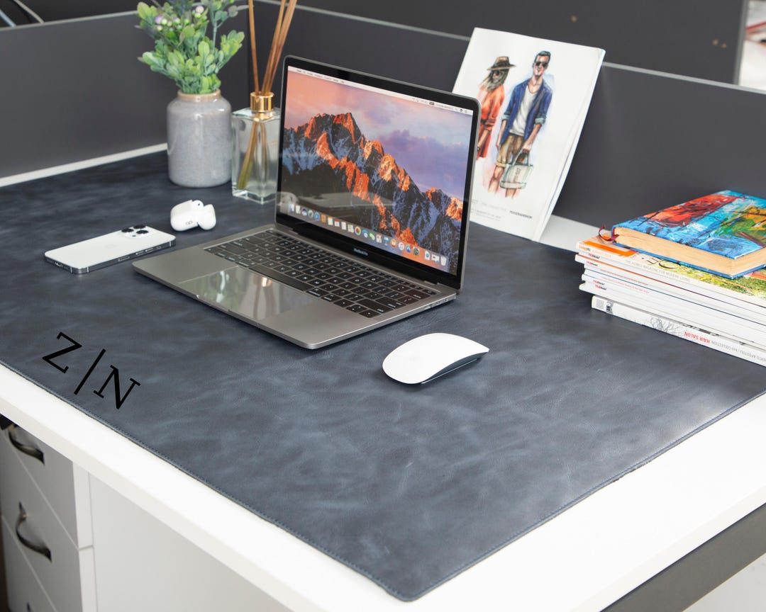 Leather Gaming Desk Mat Custom Mouse Pad Xlarge Personalized Desk ...