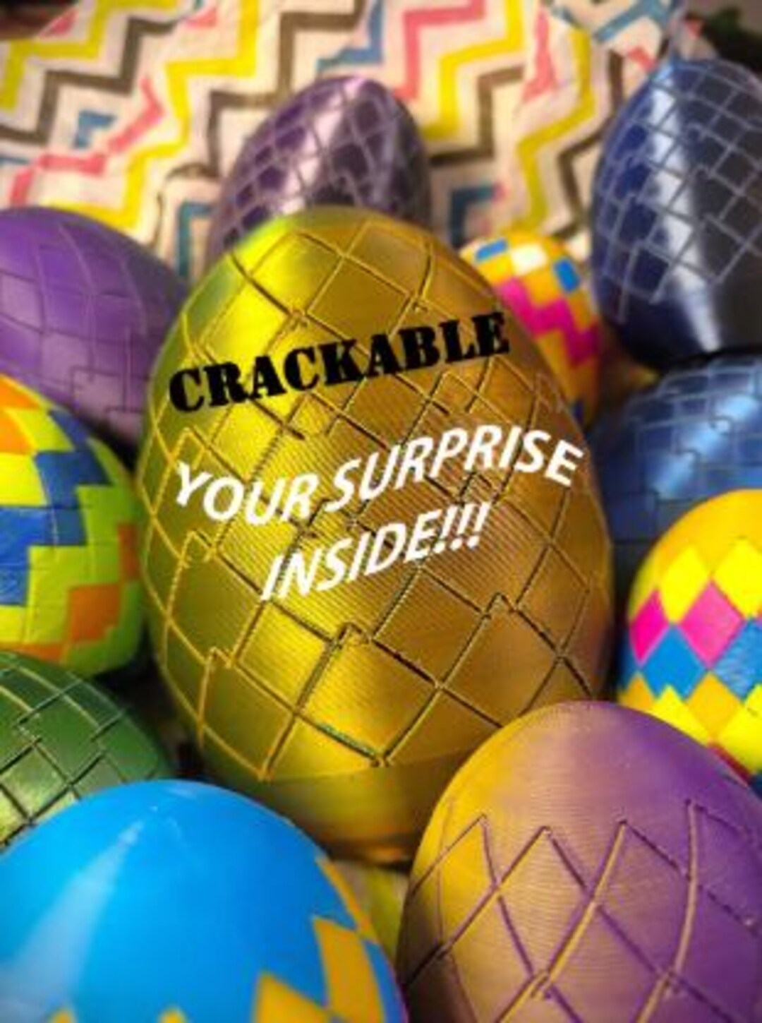 Crackable 3D Printed Easter Egg With Surprise Easter-themed Gifts ...