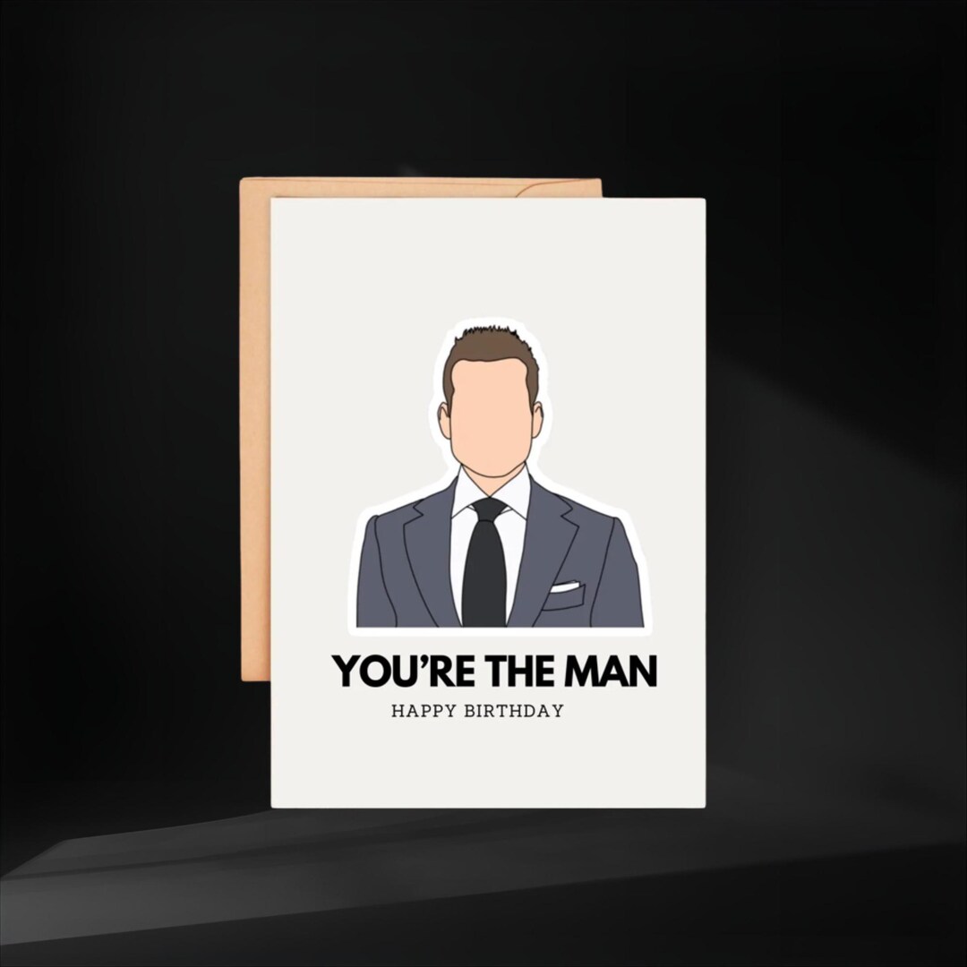 Suits TV Show Birthday Card: Harvey Specter Quote - Minimalist Design ...