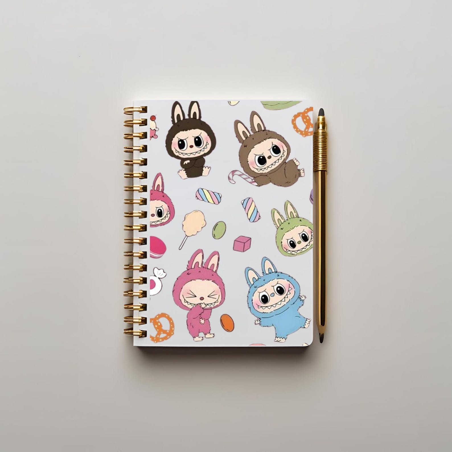 A5 Labubu Notebook – Cute Unlined Journal With Labubu Print Cover ...