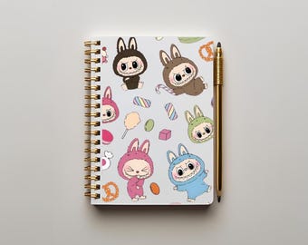A5 Labubu Notebook – Cute Unlined Journal With Labubu Print Cover ...