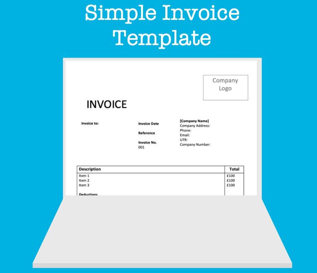 Contractor CIS Invoice Template - Etsy