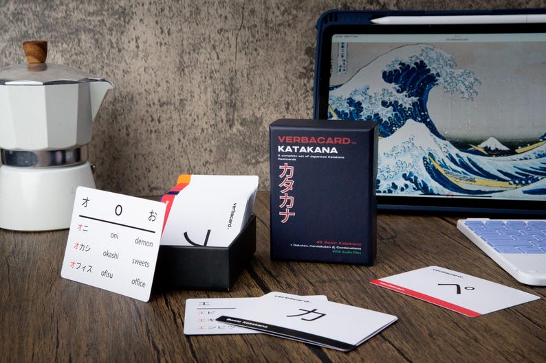 Katakana Flashcards – Learn Japanese Script Fast | 46 Basic Katakana ...