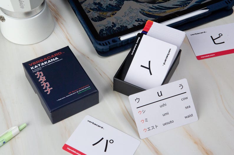 Katakana Flashcards – Learn Japanese Script Fast | 46 Basic Katakana ...