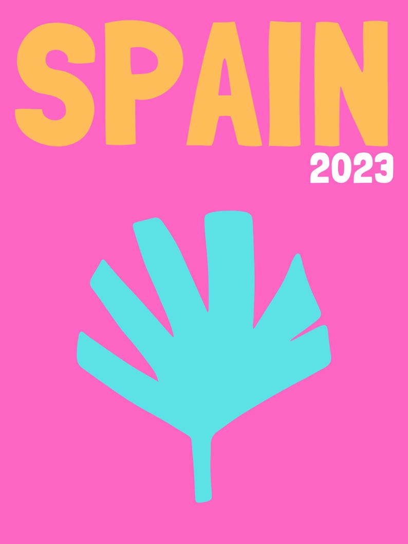 Spain - Travel Book Cover Template - Etsy