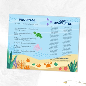 Under the Sea Graduation Combo (includes Invitation, Save the Date ...