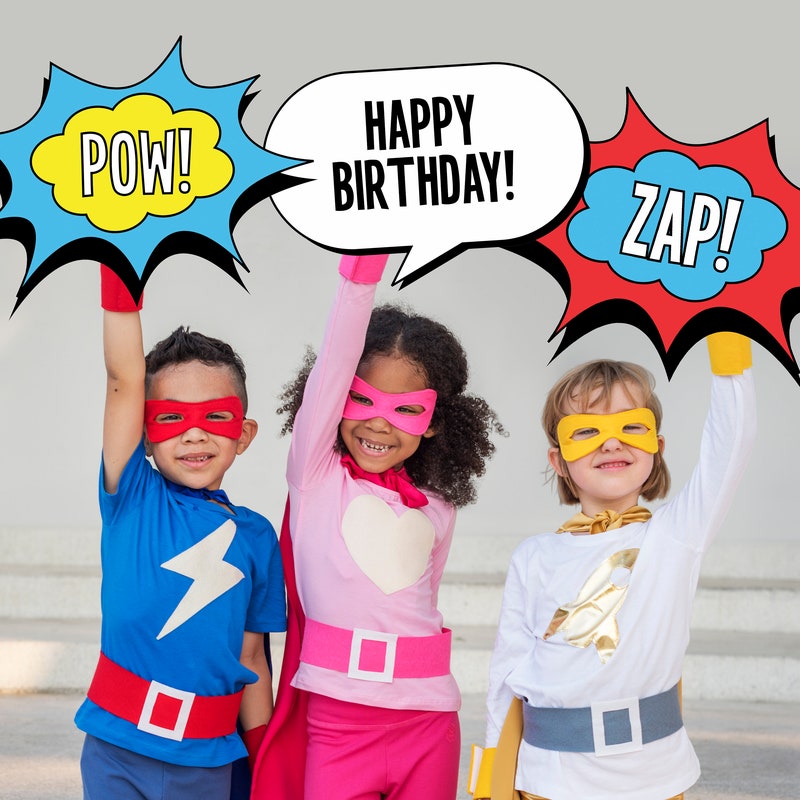 Superhero Photobooth - Etsy