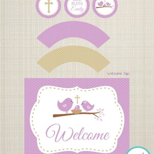 Baptism Little Bird (printable) - Etsy