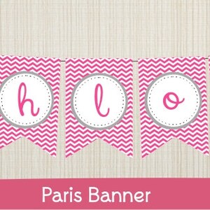 Paris "make Your Own Banner" - Etsy