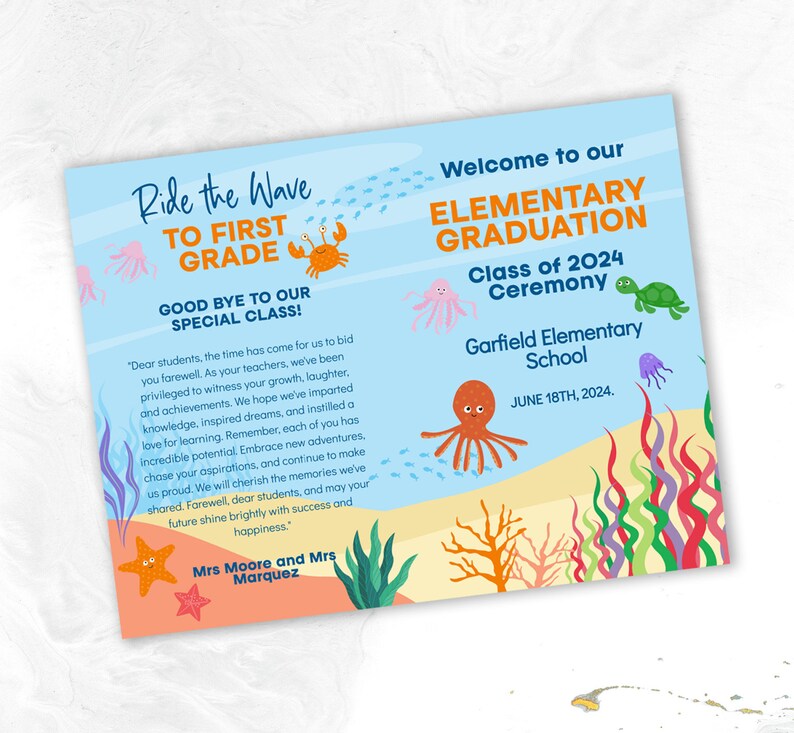 Under the Sea Graduation Combo (includes Invitation, Save the Date ...