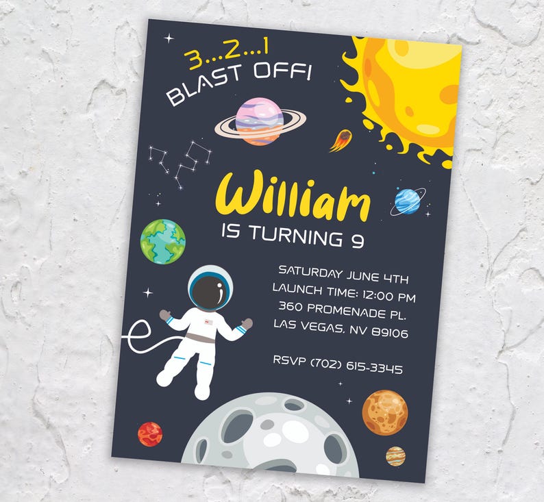 SPACE Graduation Combo (includes Invitation, Save the Date, Certificate ...