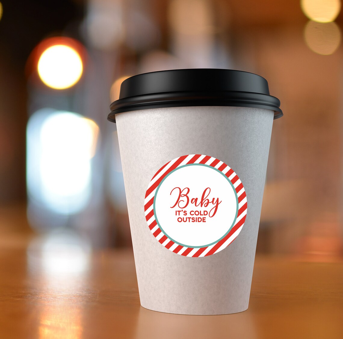 Printable Hot Chocolate Bar Kit, Mint Color Hot Cocoa Bar, Warm up at ...