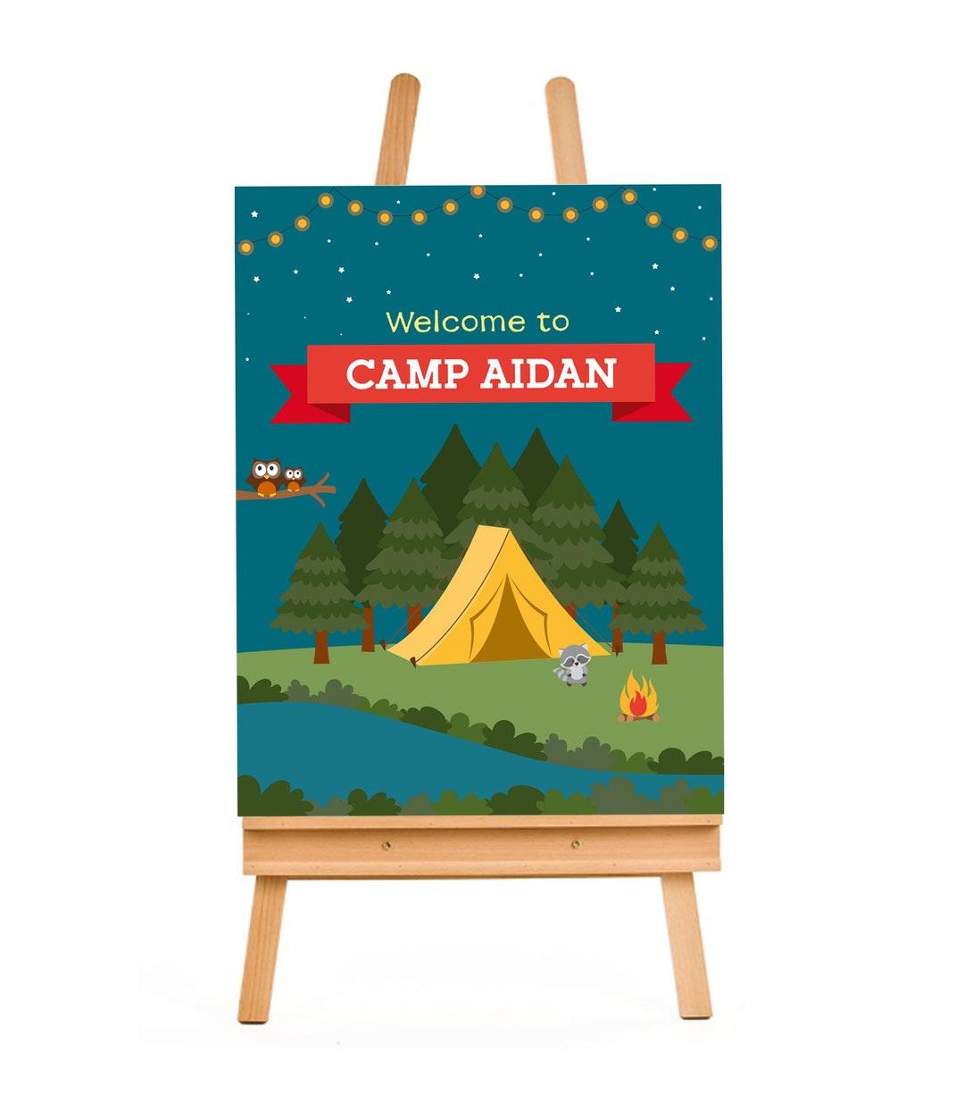 Printable Camping Welcome Sign ( Instant Download and Editable File) - Etsy