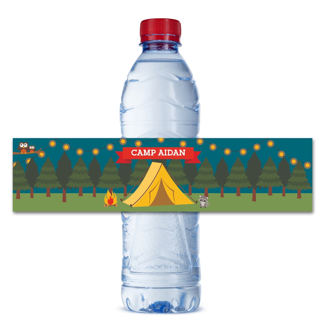 Camping Customizable WATER Label, Instant Download ( Instant Download ...