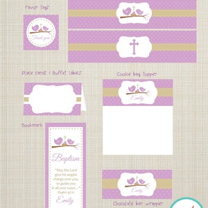 Baptism Little Bird (printable) - Etsy