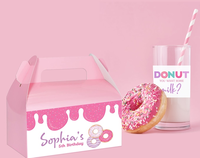 Graduation Party Donut Box Favors Custom Graduation Donuts, Custom ...