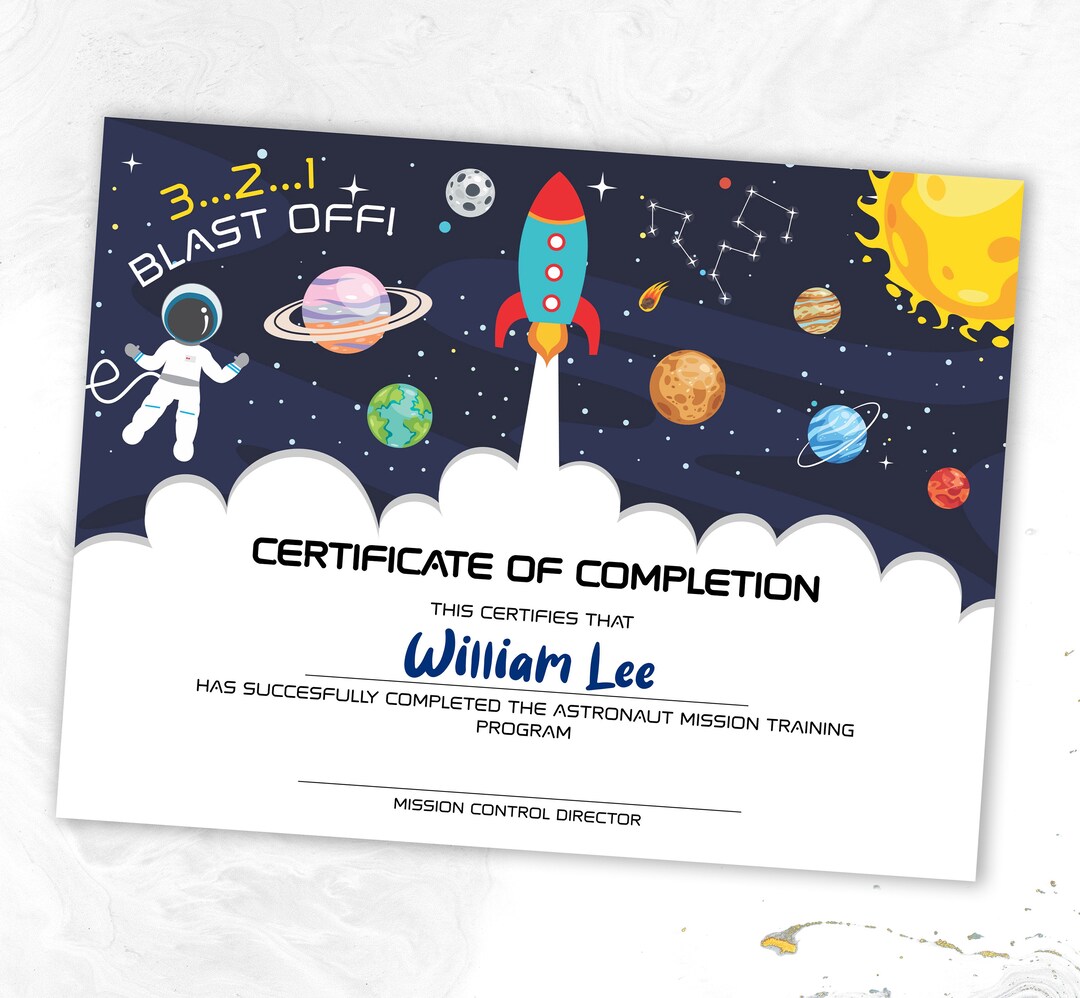Astronaut Space Outer Space Mission Galaxy Blast off Editable ...