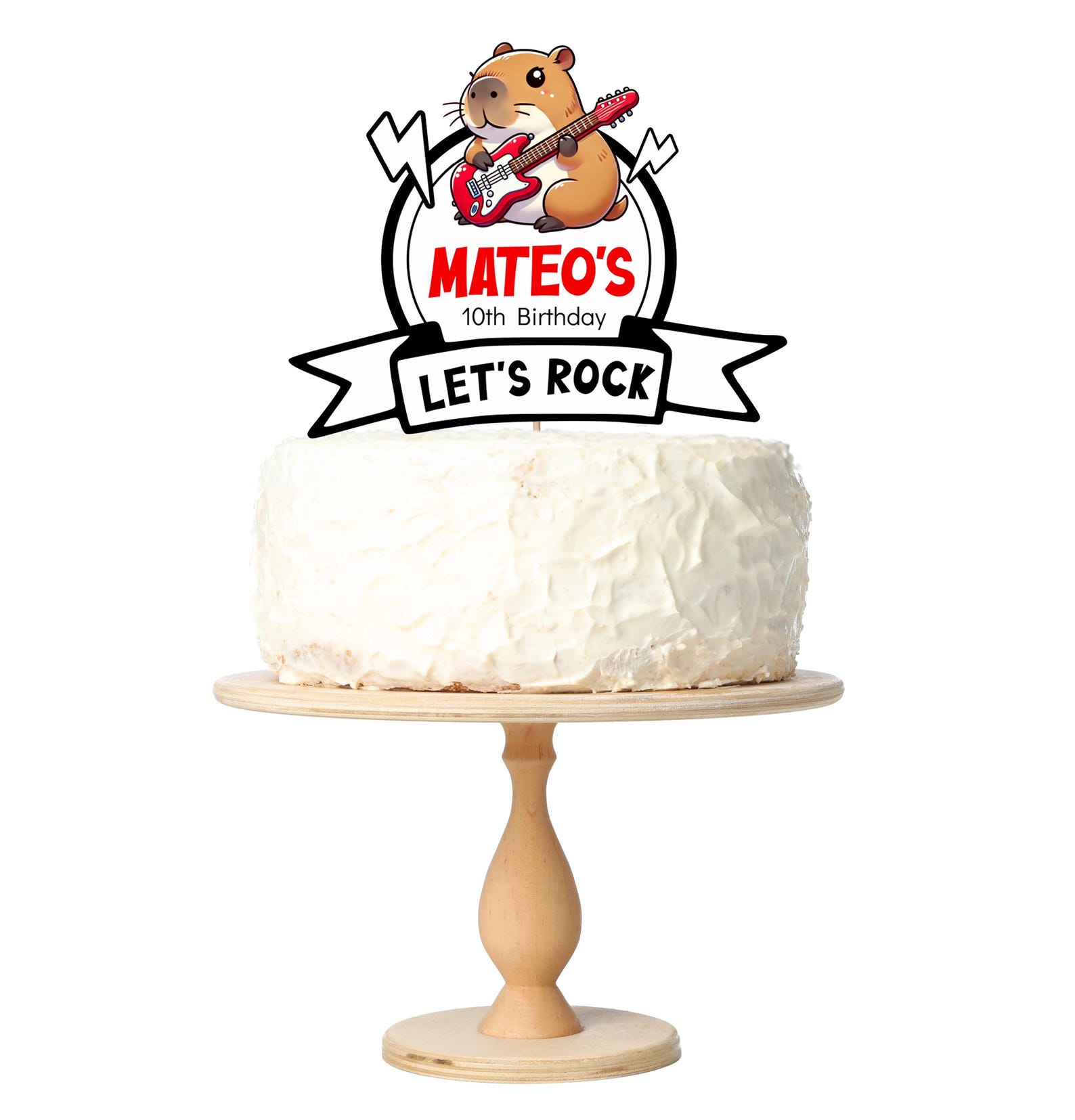 Capybara Rock Cake Topper - Etsy