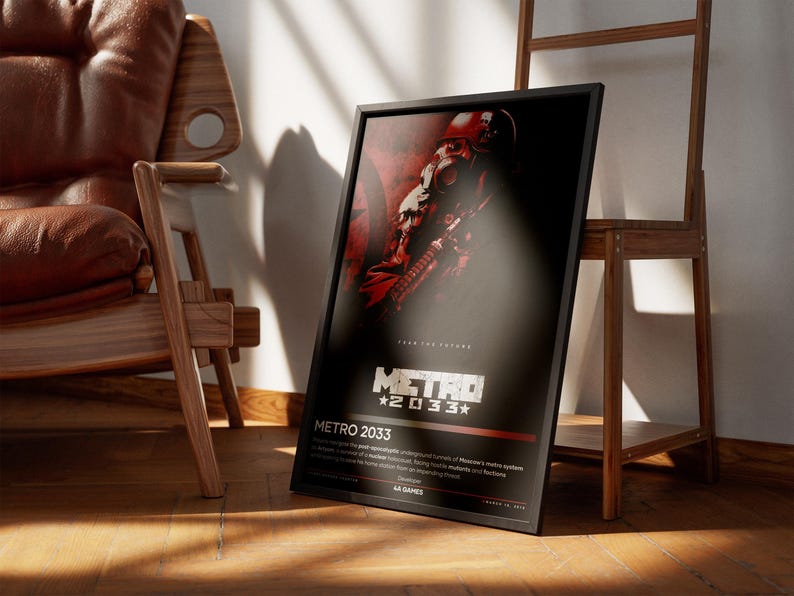 Metro 2033 Poster | Sci-fi Gaming Wall Art | Post-apocalyptic Artwork ...