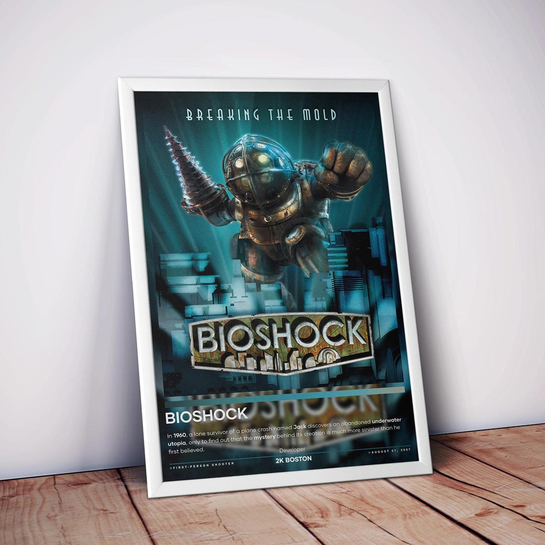 Bioshock Poster | Video Game Poster | 4 Colors | High Quality Matte ...