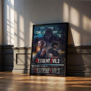 Resident Evil 3 Poster | Video Game Poster | 4 Colors | High Quality ...