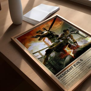 Resident Evil 5 Poster | Video Game Poster | 4 Colors | High Quality ...