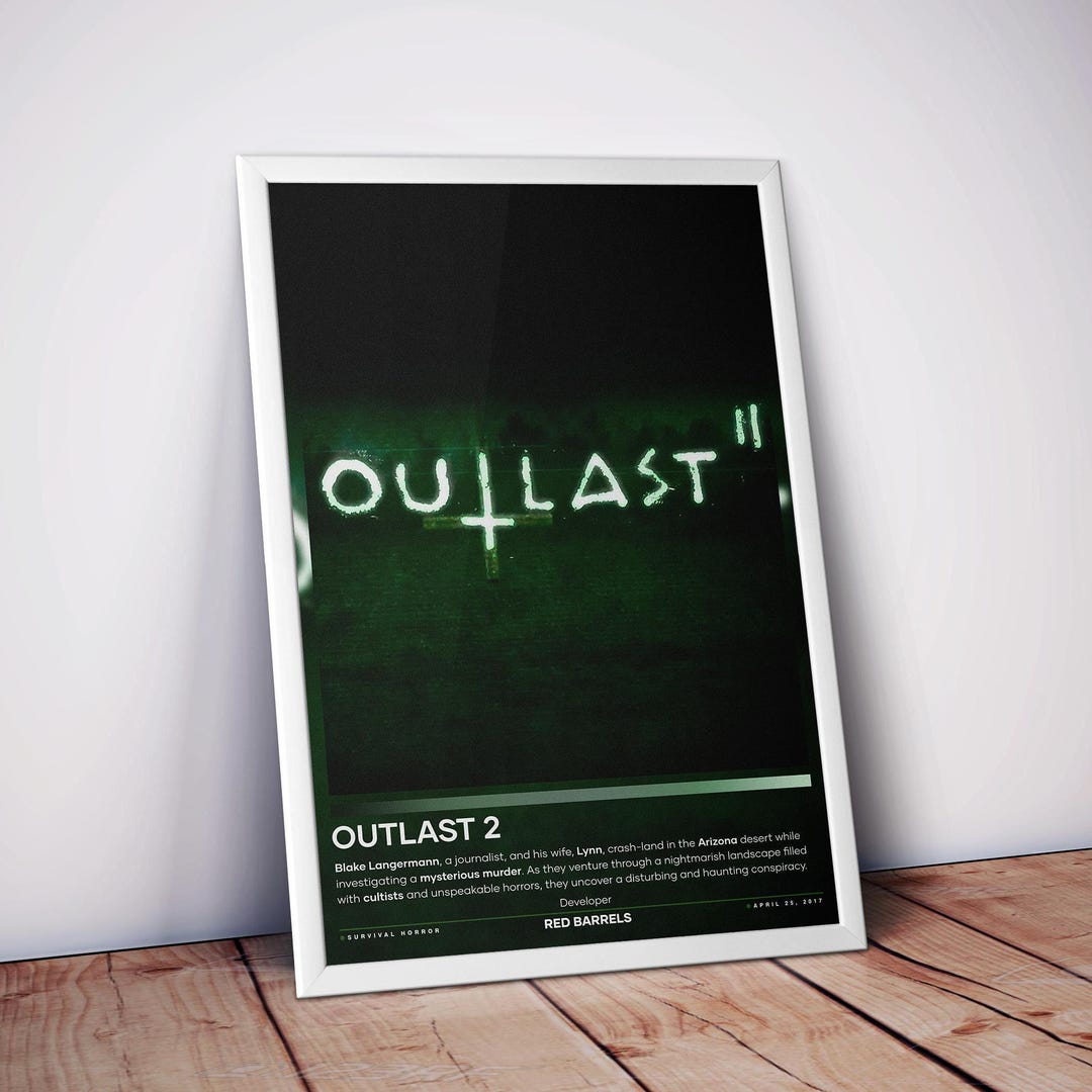 Outlast 2 Poster | Video Game Poster | 4 Colors | High Quality Matte ...