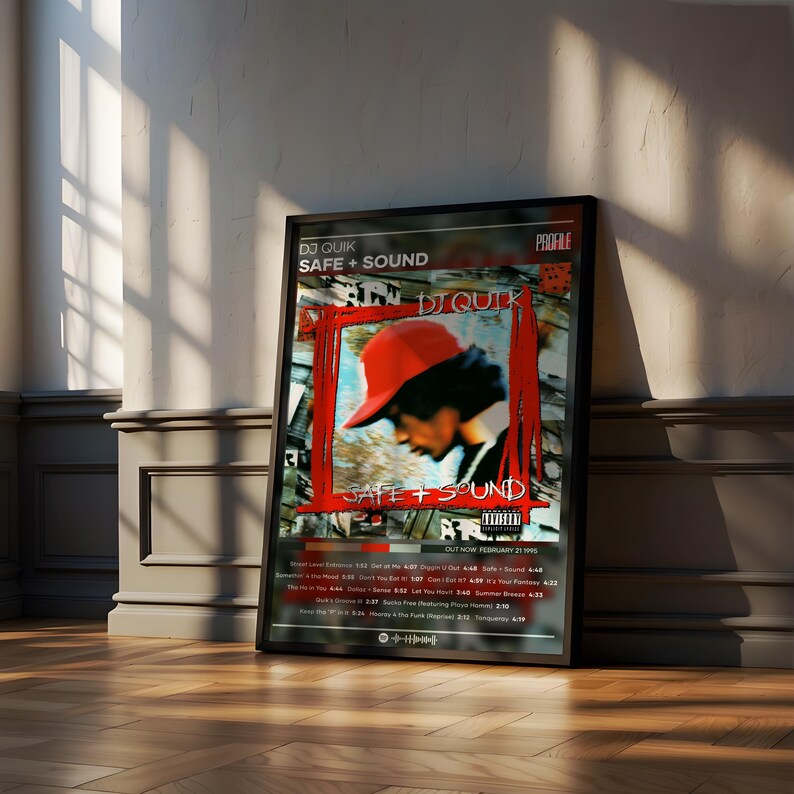 DJ Quik - Safe + Sound Poster | Album Cover Poster | 4 Colors | High ...