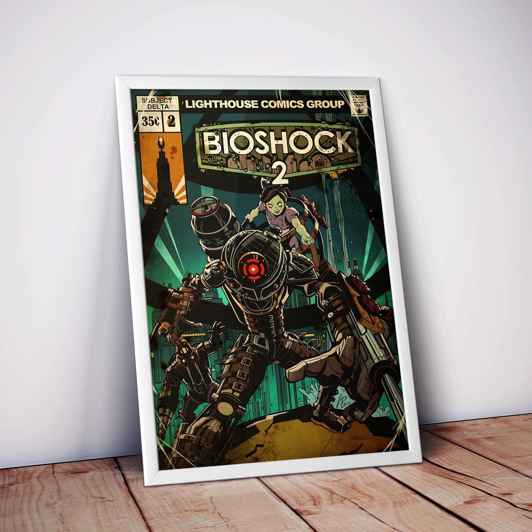 Bioshock 2 Comic Artwork | Video Game Poster | High Quality Matte Print ...