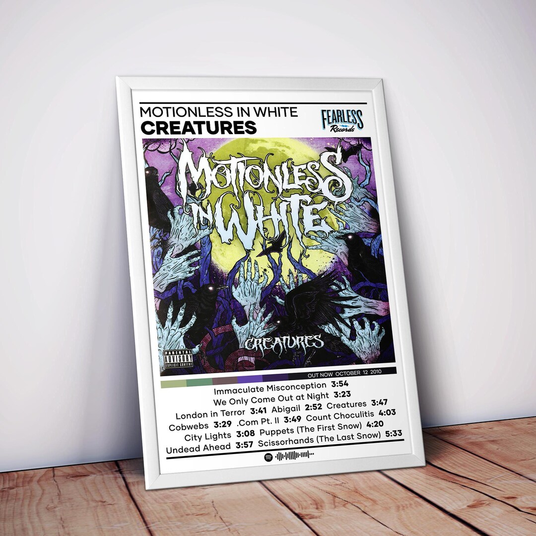 Motionless in White - Creatures Poster | Album Poster | 4 Colors | High ...