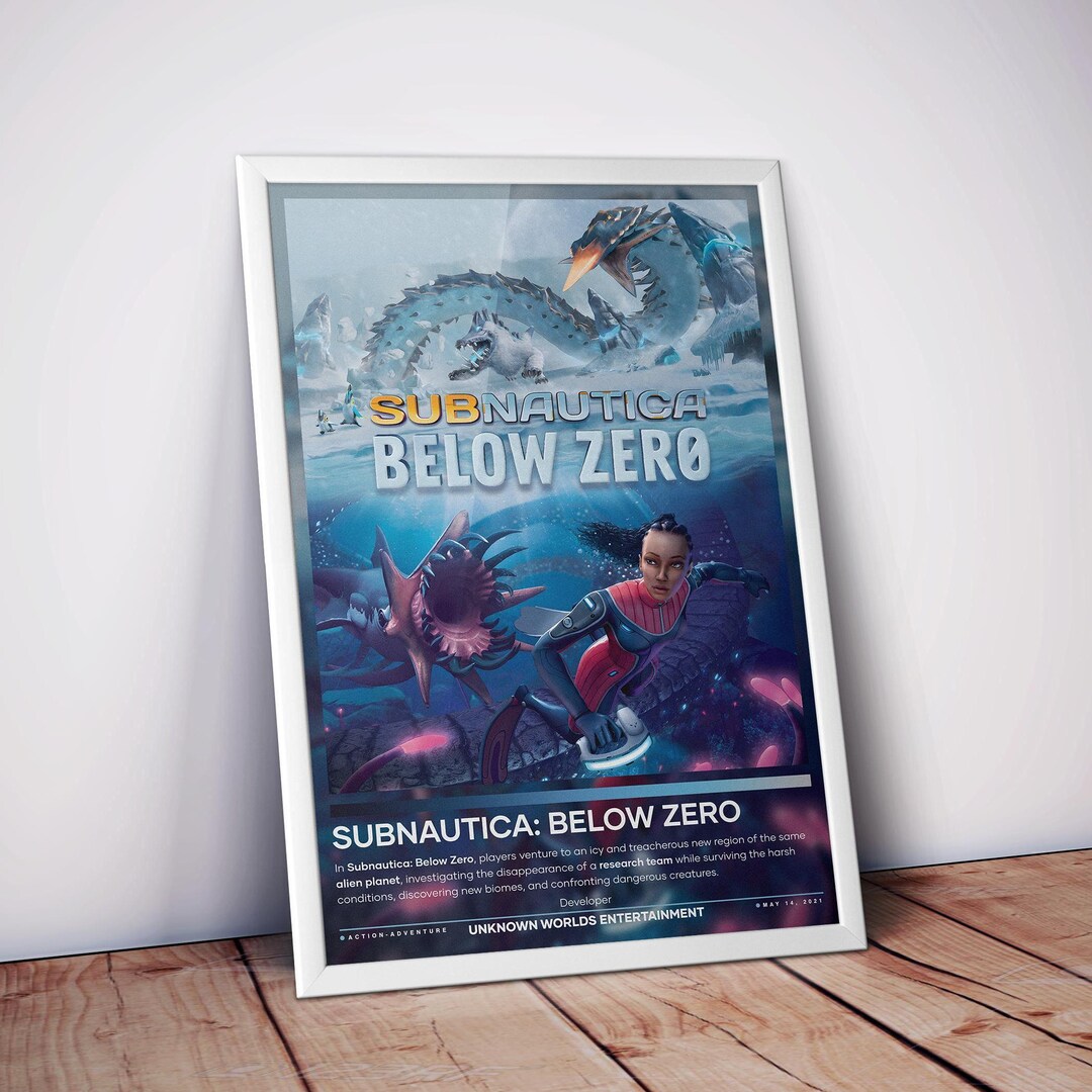 Subnautica Below Zero Poster | Video Game Poster | 4 Colors | High ...