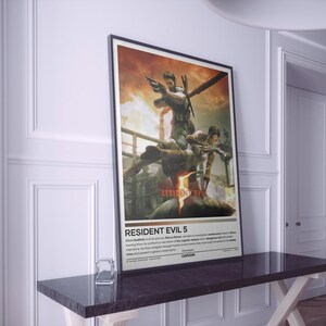 Resident Evil 5 Poster | Video Game Poster | 4 Colors | High Quality ...