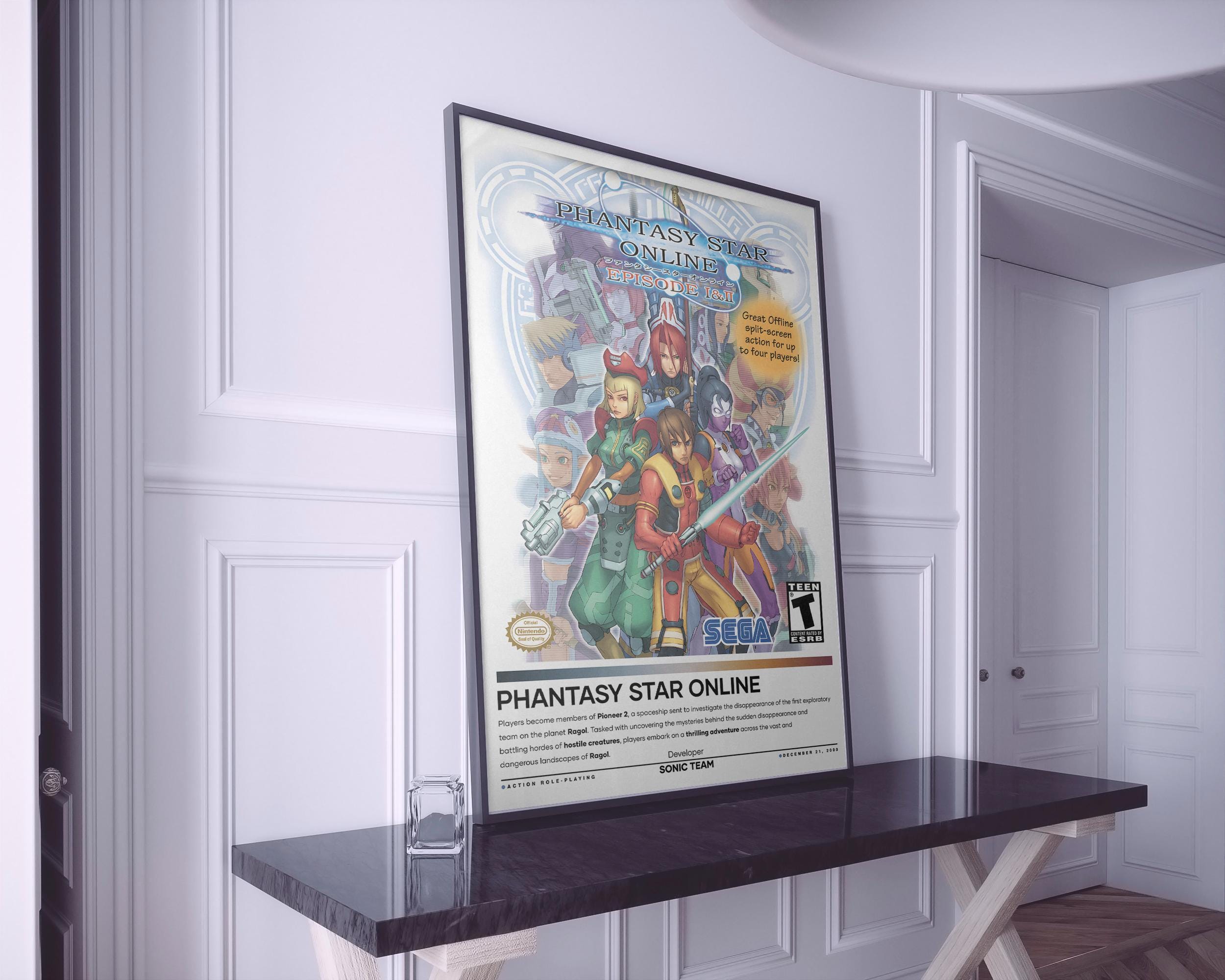 Phantasy Star Poster | Video Game Poster | 4 Colors | High Quality ...