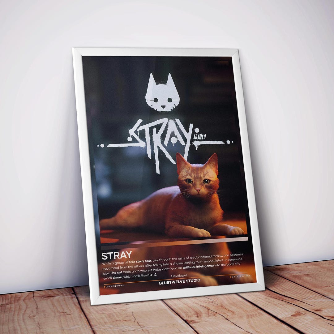 Stray Poster | Video Game Poster | 4 Colors | High Quality Print ...