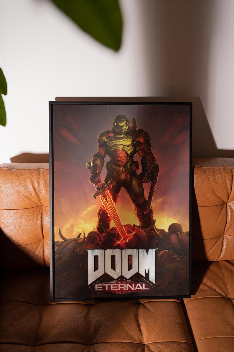 DOOM Eternal Poster | Video Game Poster | High Quality Matte Print ...