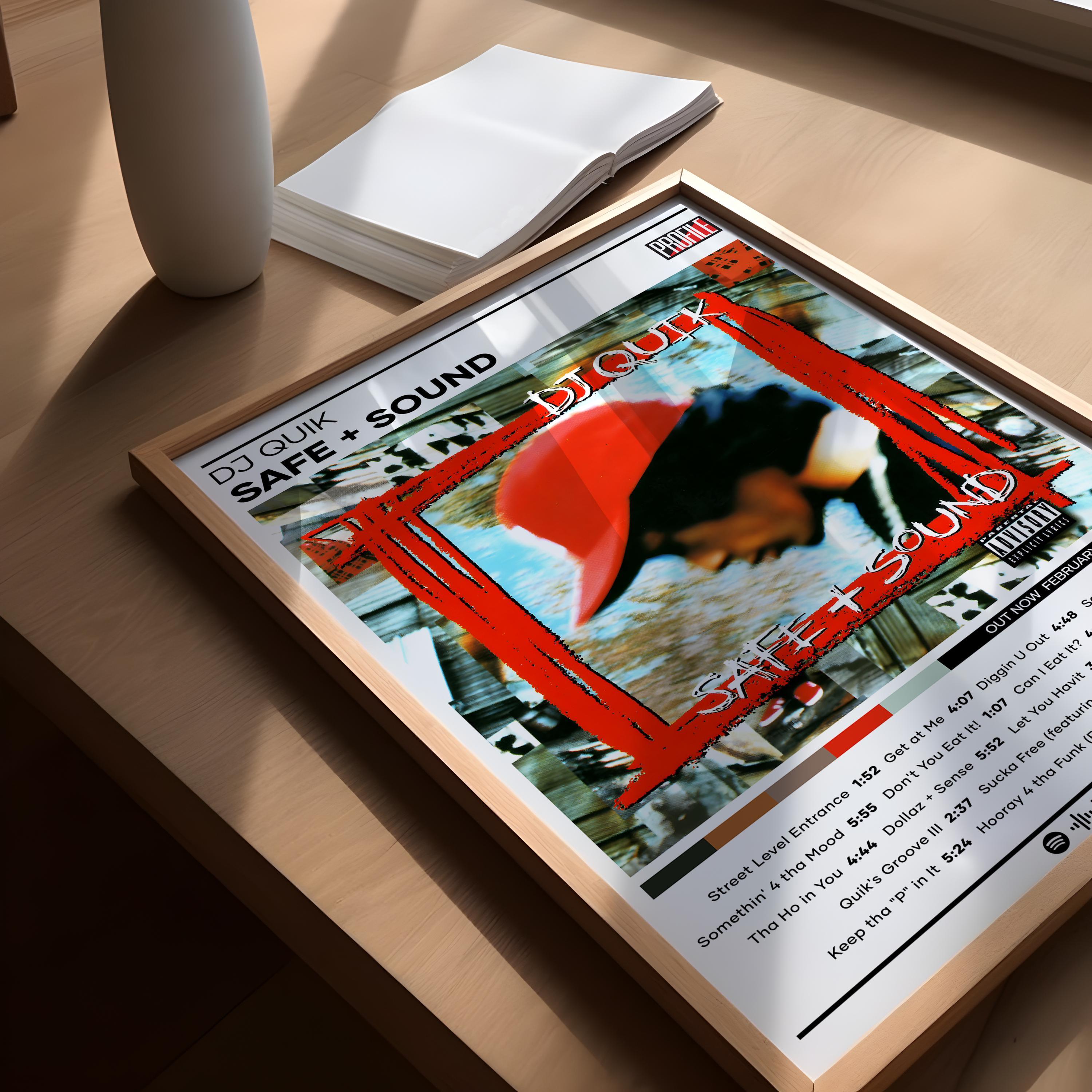 DJ Quik - Safe + Sound Poster | Album Cover Poster | 4 Colors | High ...