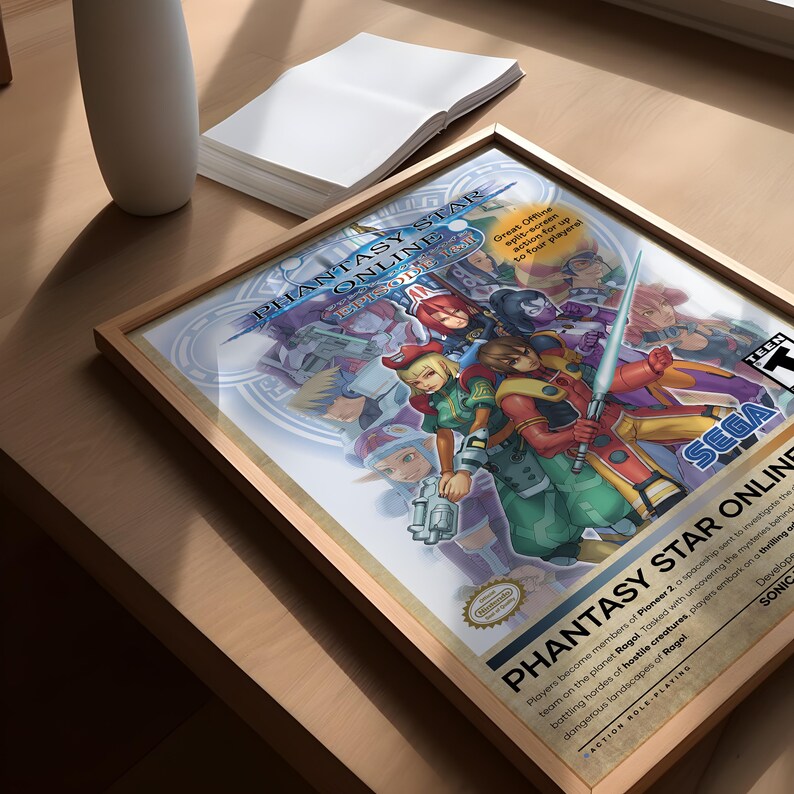 Phantasy Star Poster | Video Game Poster | 4 Colors | High Quality ...
