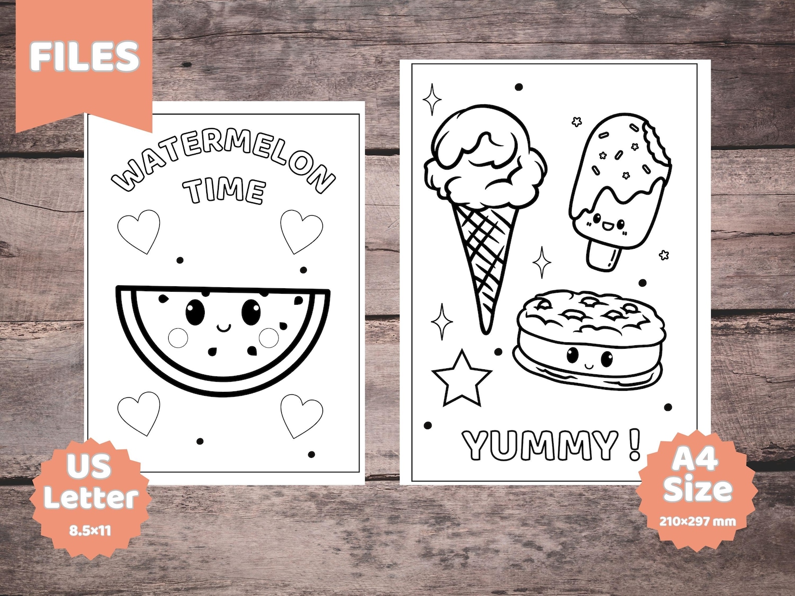 Summer Coloring Pages for Kids – 10 Printable Sheets | Ice Cream, Beach ...