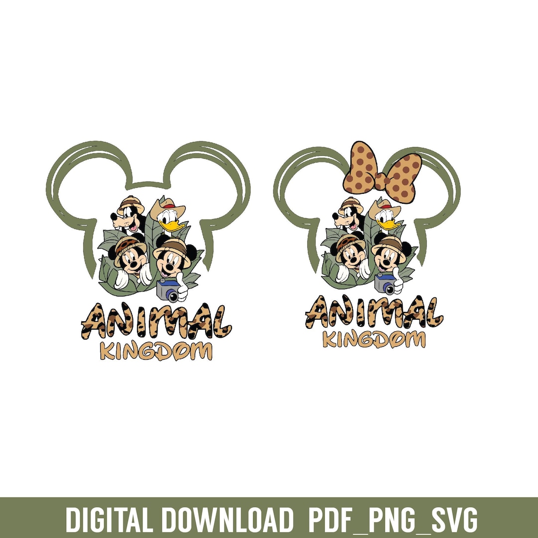 Animal Kingdom Png ,mickey Safari Png, Vintage Safari Mode, Mickey and ...