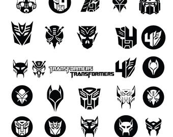 Transformers Svg, Transformer SVG Faces, Transformers Logo Layered SVG ...
