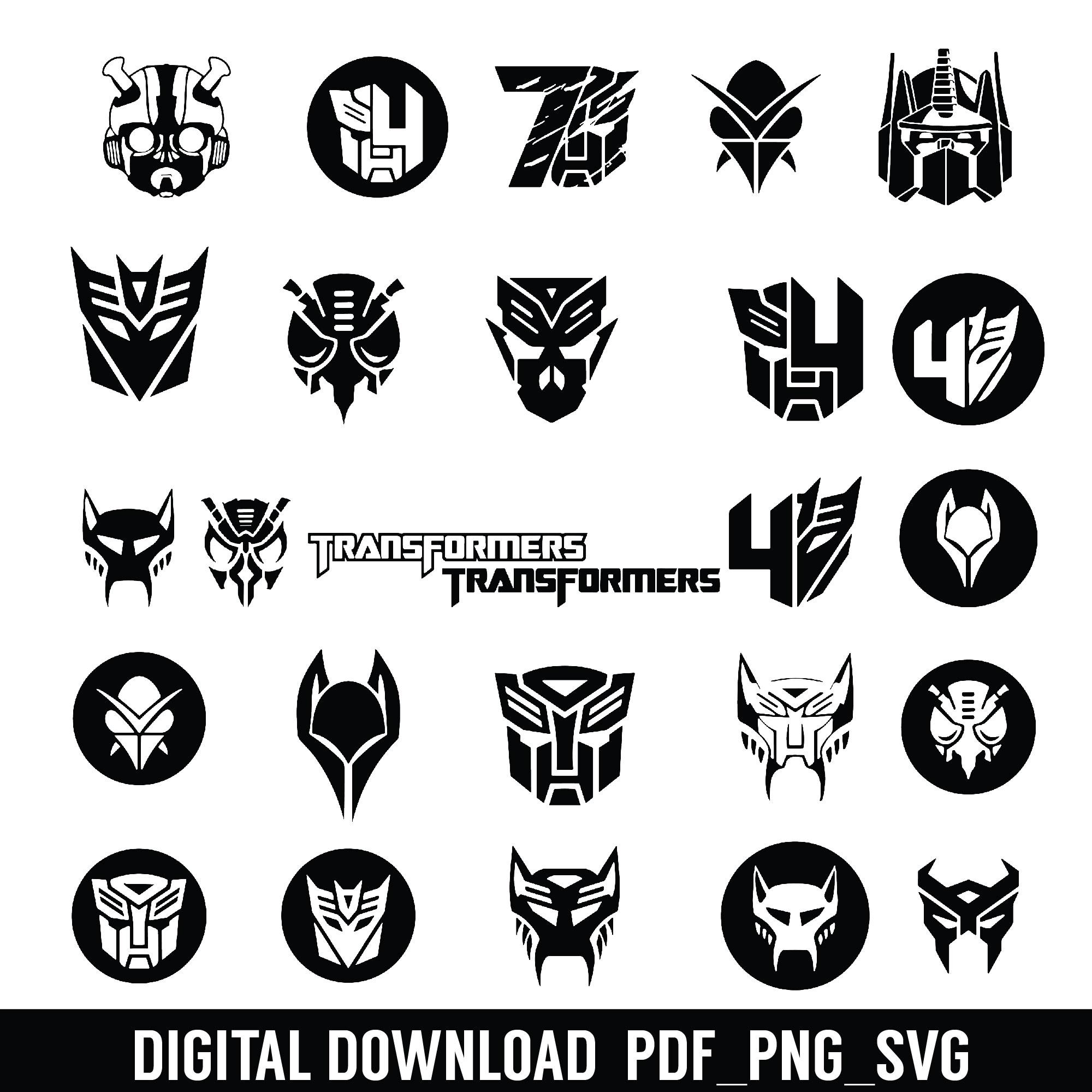 Transformers Svg, Transformer SVG Faces, Transformers Logo Layered SVG ...