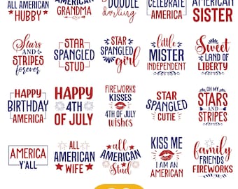 4th of July SVG Bundle, 4th July SVG BUNDLE, Independence Day Svg ...
