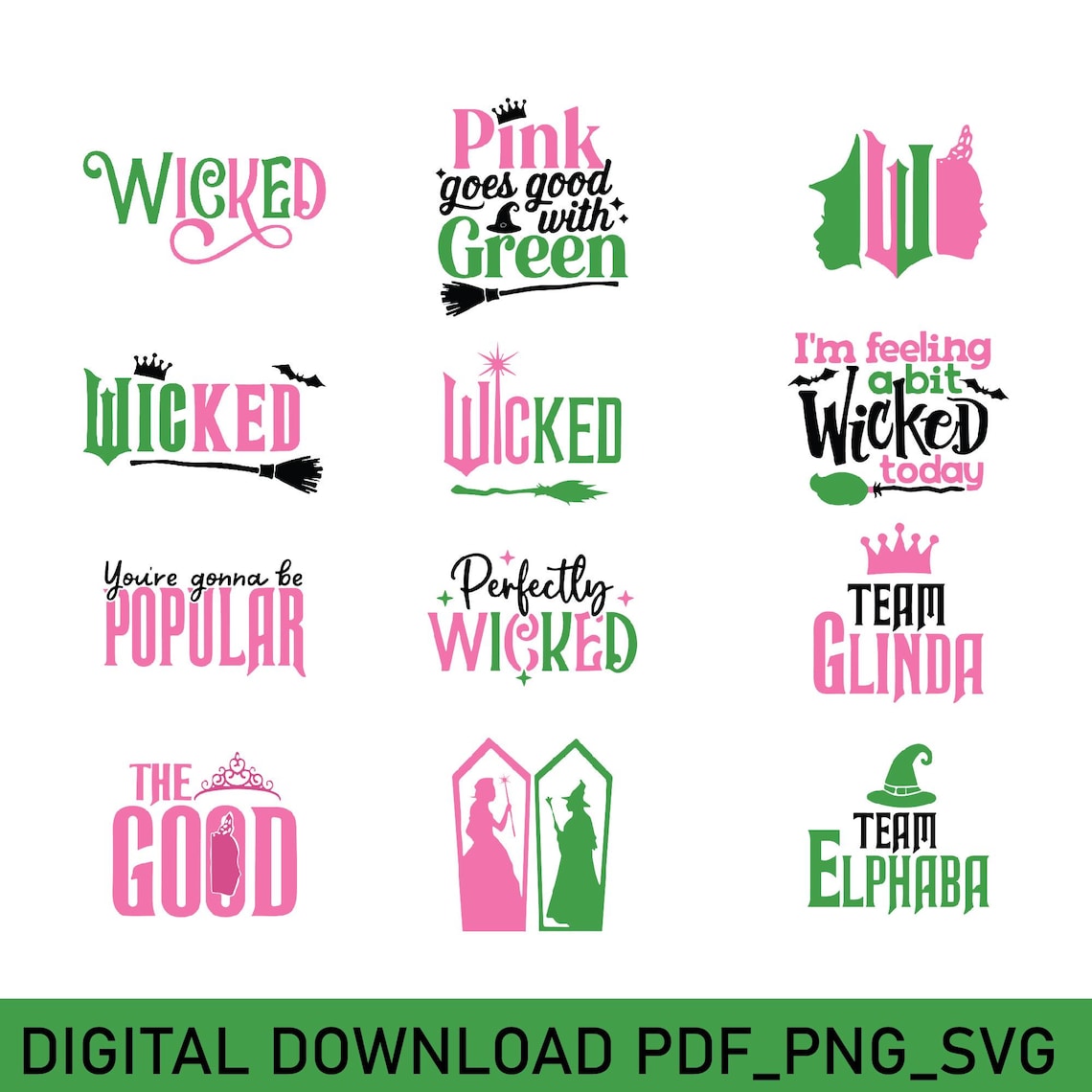Wicked Movie Svg, Wicked Vintage Emblem Svg, I Have Been Wicked Change ...