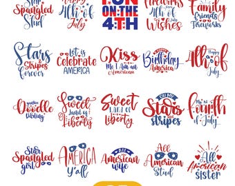 4th of July SVG Bundle, 4th July SVG BUNDLE, Independence Day Svg ...