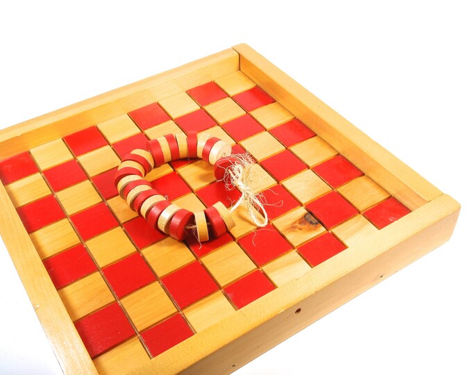 Homemade Solid Wood Checker Board - Etsy