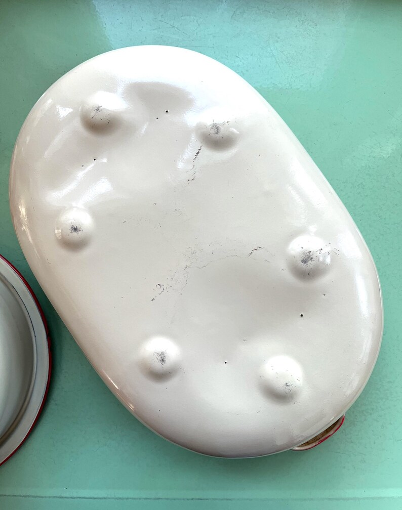 Large Enamel Roasting Pan - Etsy