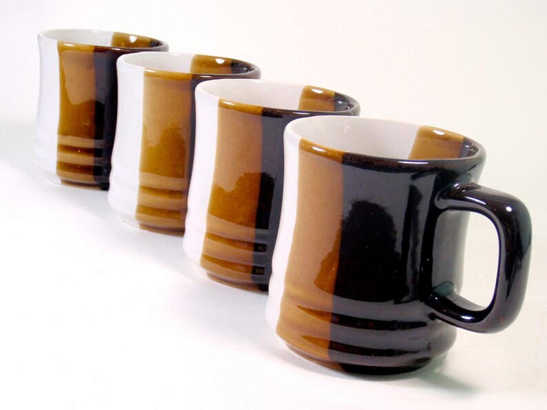 70s Mugs - Set of 4 - Etsy