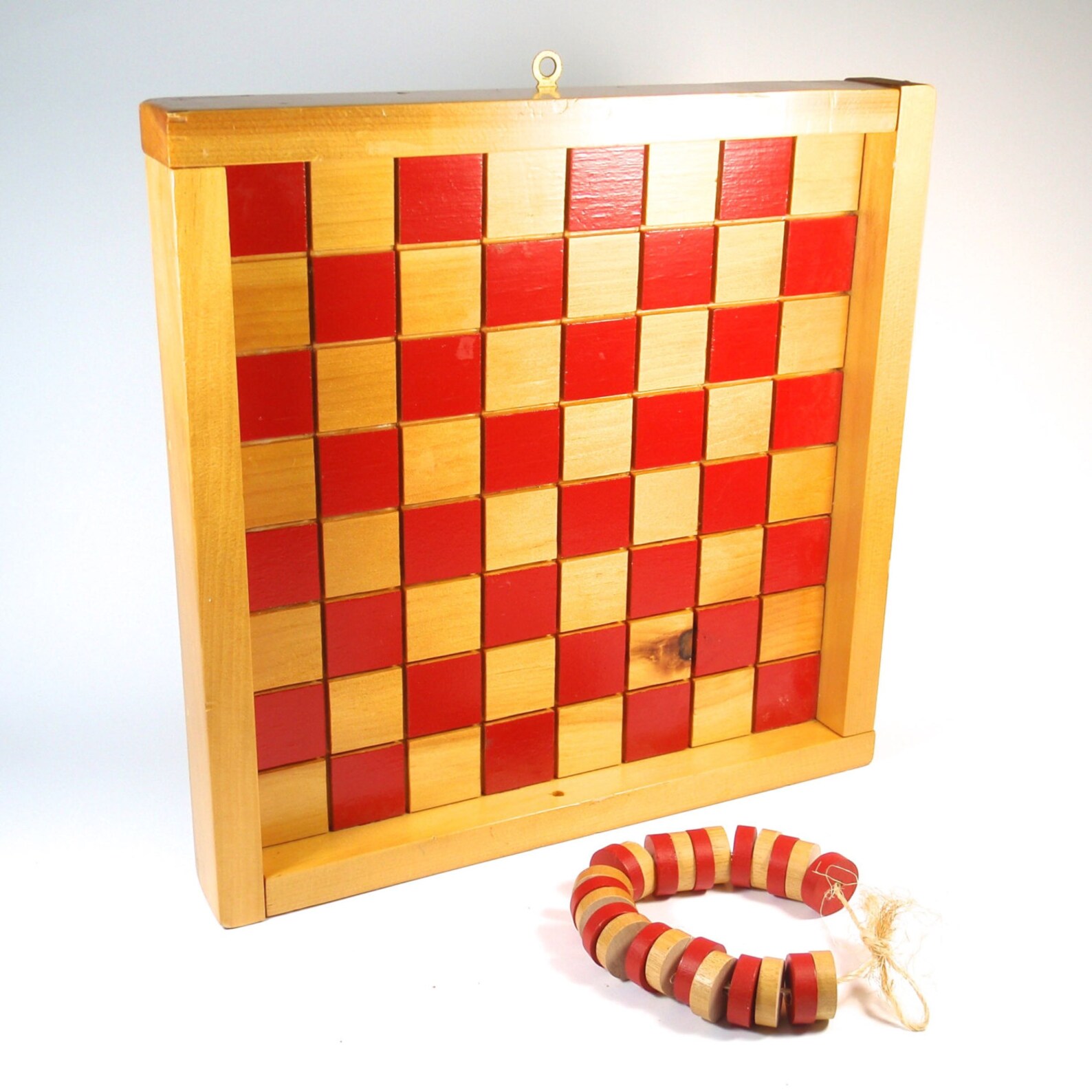 Homemade Solid Wood Checker Board - Etsy