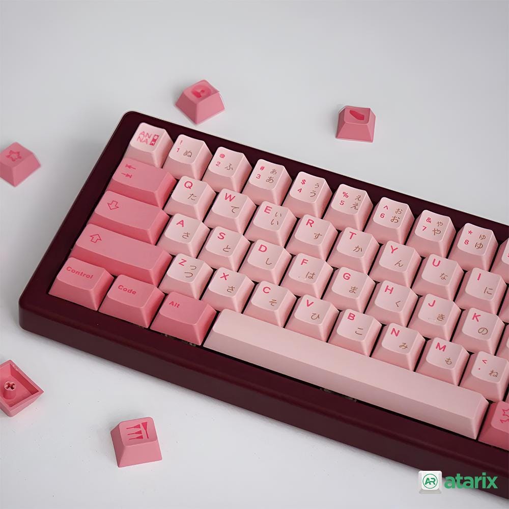 Anime Japanese Keycap Set Mechanical Keyboard Gaming Keycaps Handmade ...